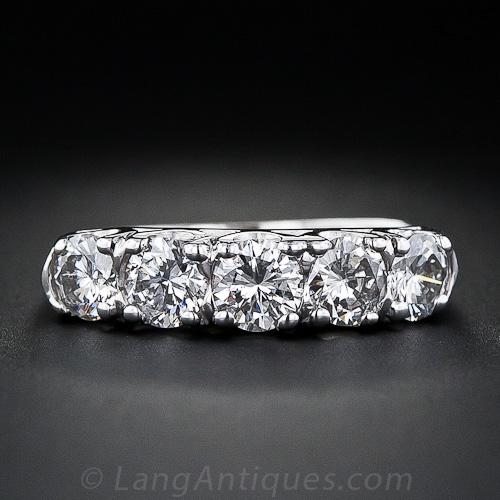 Classic Five-Stone Wedding Band