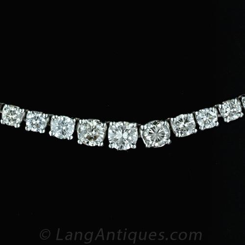 Contemporary Diamond Riviere Necklace