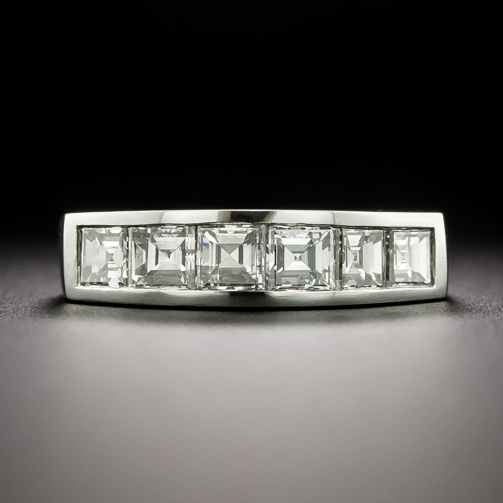 Contemporary Square-Cut Diamond Band Ring