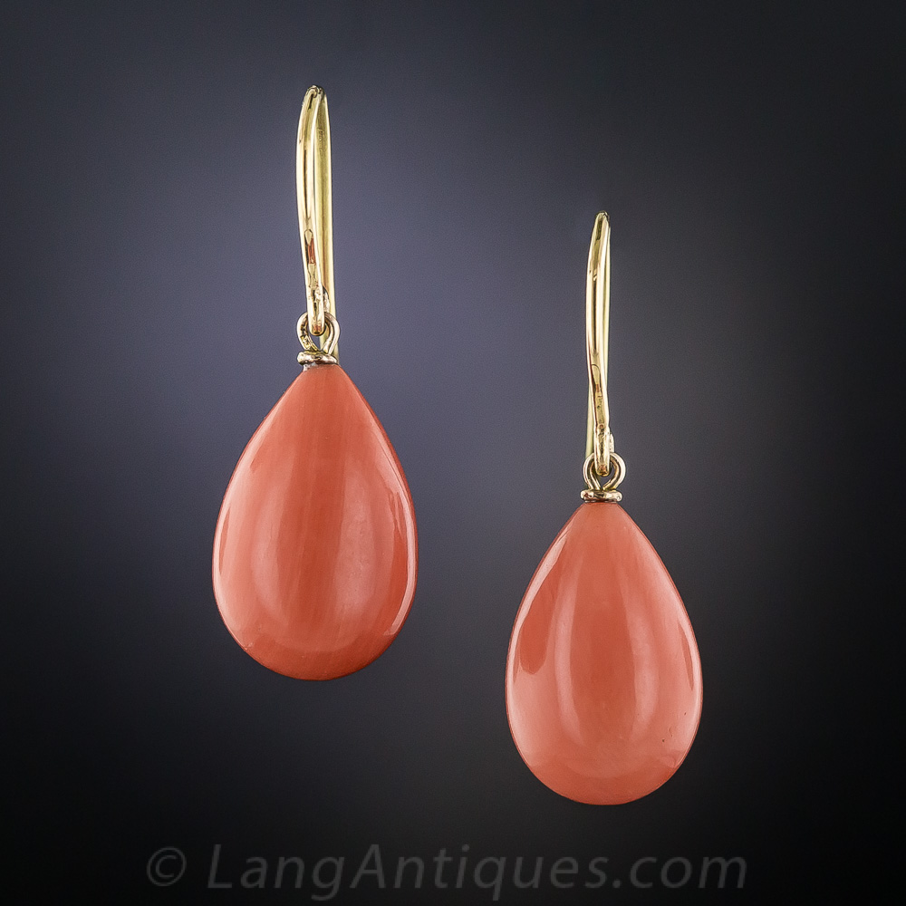 Coral Drop Earrings