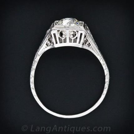 1.10 Carat Diamond Antique Engagement Ring