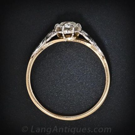 .35 Carat Vintage Diamond Wedding Ring
