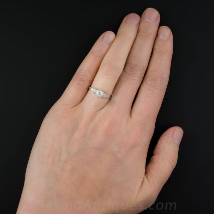 .37 Carat Diamond Vintage Engagement Ring