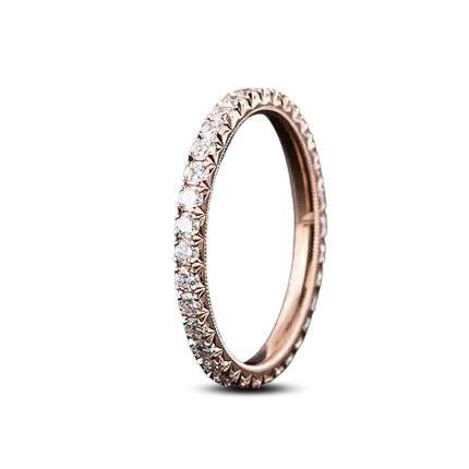 .70 Diamond & Pink Gold Eternity Band