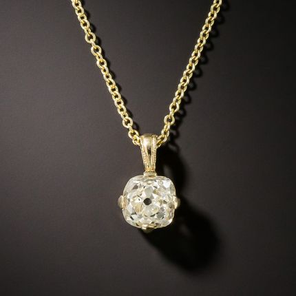 .87 Carat Old Mine-Cut Diamond Drop - GIA