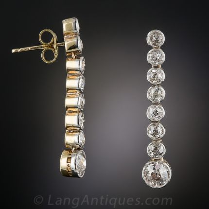 Antique Diamond Ear Drops