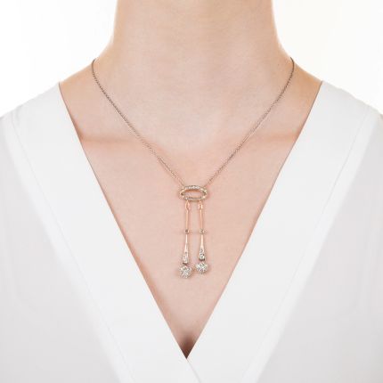 Edwardian Diamond Negligee Necklace