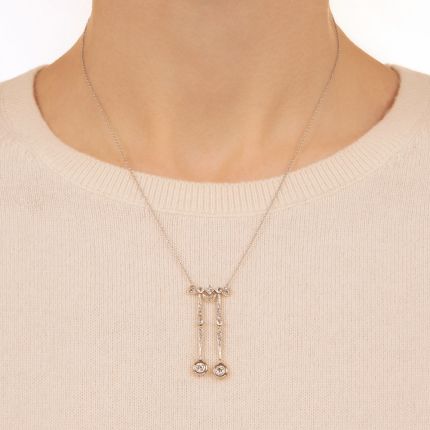 Edwardian Diamond Negligee Necklace