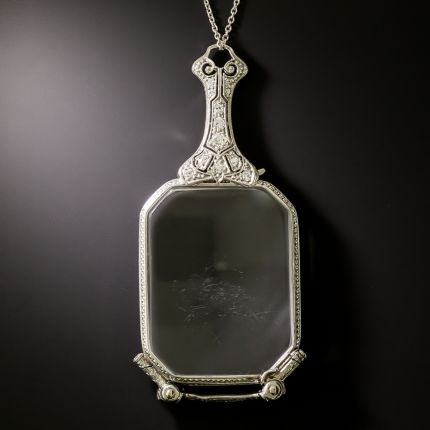 Edwardian Platinum Diamond Lorgnette