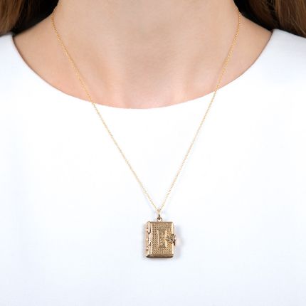 English Victorian Book Locket