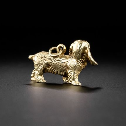Estate 14K Cocker Spaniel Charm