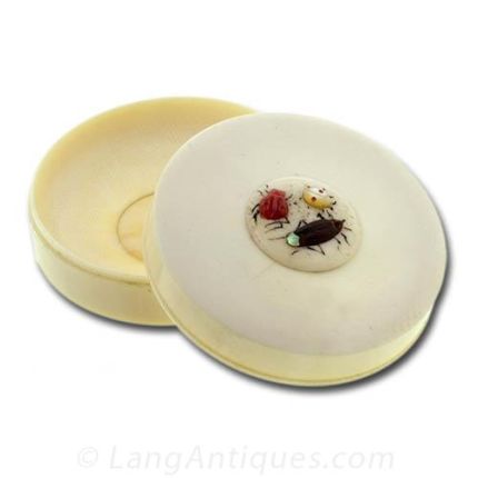 Japanese Shibayama Ivory Box