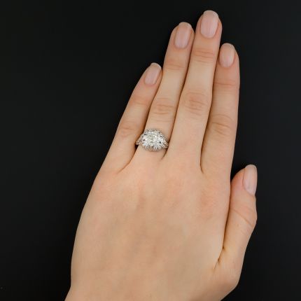 Late Edwardian .75 Carat Diamond Engagement Ring