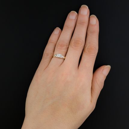 Mid Century .30 Carat Diamond Engagement Ring