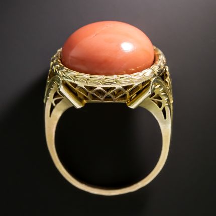 Neoclassical Coral Ring, Poland