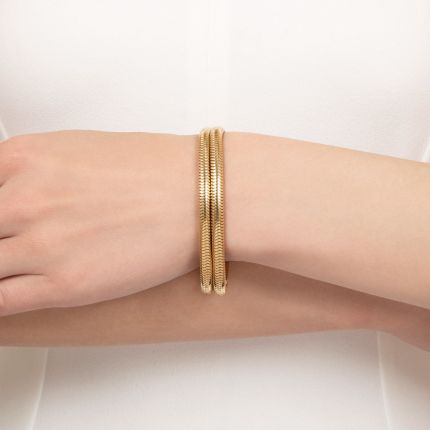 Retro Double Gas Pipe Bracelet by Forstner