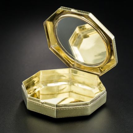 Victorian 14K Gold Compact/Pill Box