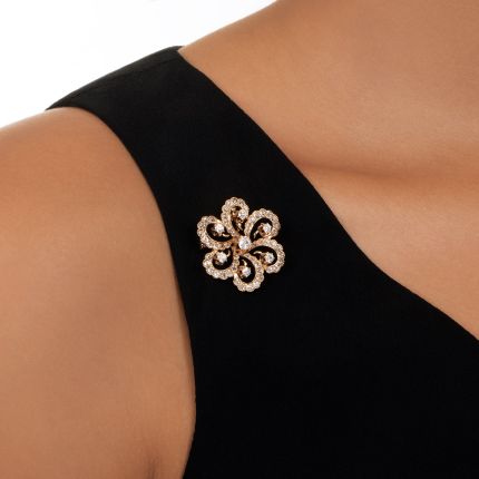 Victorian Diamond Pinwheel Pendant/Brooch