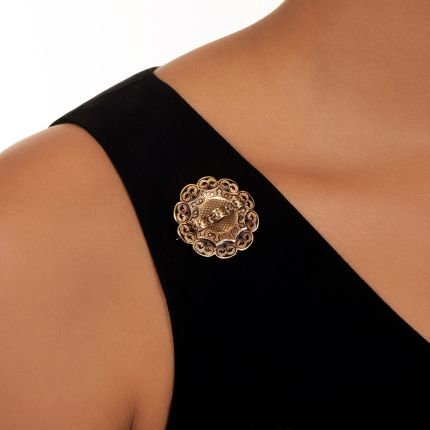Victorian Enamel Pendant/Pin