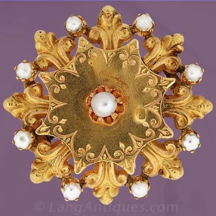 Victorian Snowflake Pin