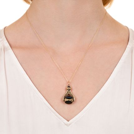 Victorian Three-Stone Fob Pendant