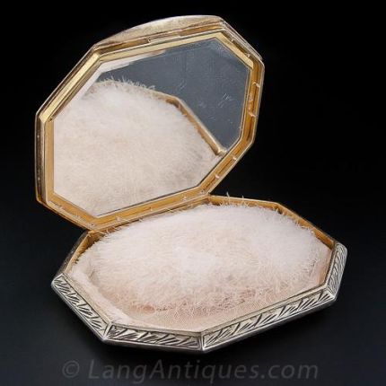 Vintage Swiss Enamel Compact