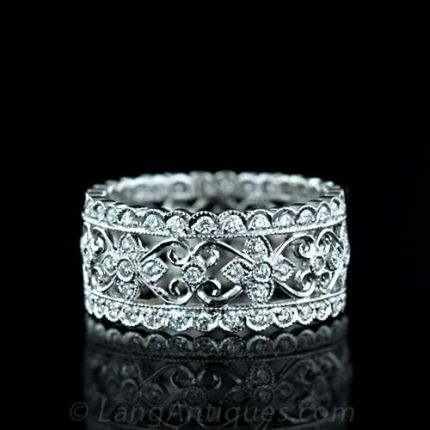 Wide Diamond Eternity Band