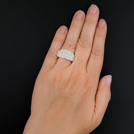 Pavé-Set Diamond Ring