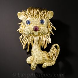 18K Lion Brooch by Peter Lindeman