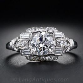 .95 Carat Granat Bros. Art Deco Engagement Ring