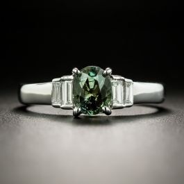 Estate 1.22 Carat Alexandrite and Diamond Ring