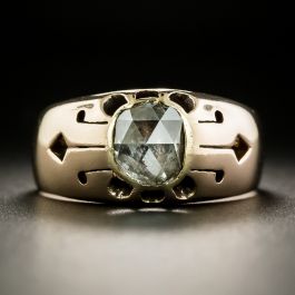Victorian 1.00 Carat Rose-Cut Diamond Ring