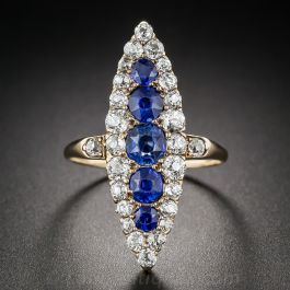 Victorian Sapphire and Diamond Dinner Ring