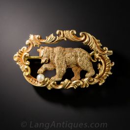 Vintage Bear Pin