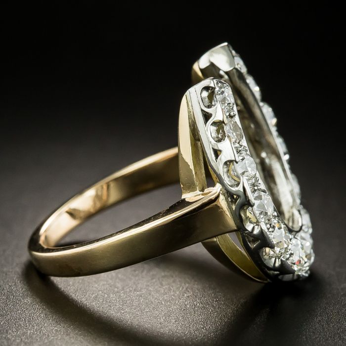 Vintage diamond horseshoe ring store