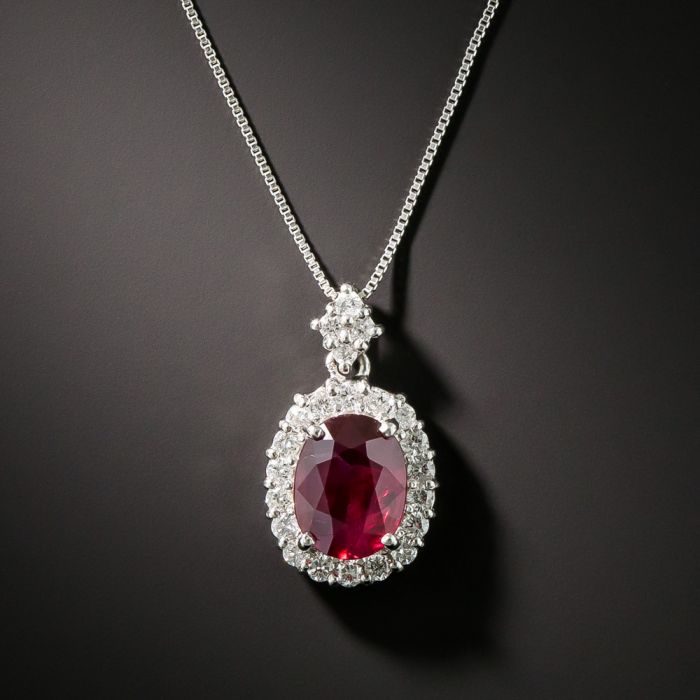 1 carat ruby necklace store