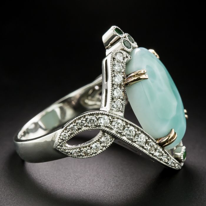 Larimar wedding ring 60 photos - Astyledwedding.com