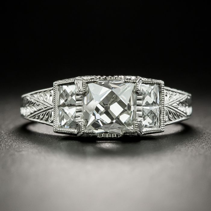 French cut engagement ring store