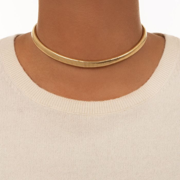 Pipe choker necklace store
