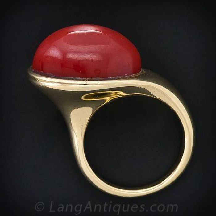 Tiffany Co Elsa Peretti Coral Ring