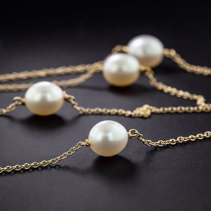 Tiffany Co. Elsa Peretti Pearls by the Yard Necklace