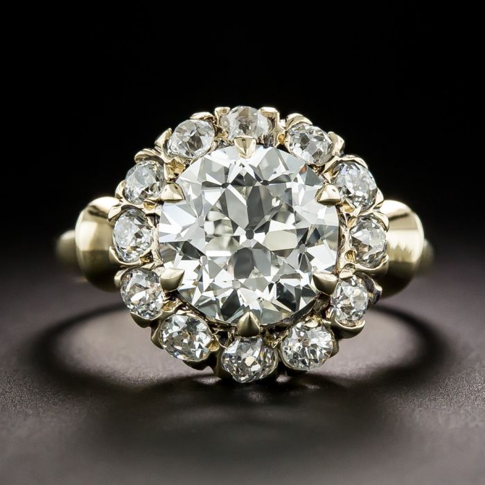 Victorian diamond cluster ring store