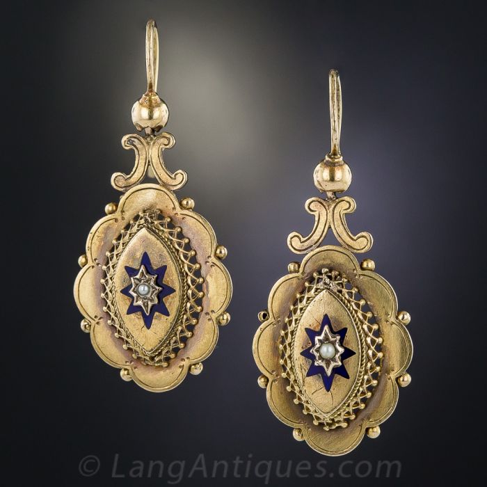 Antique victorian earrings store