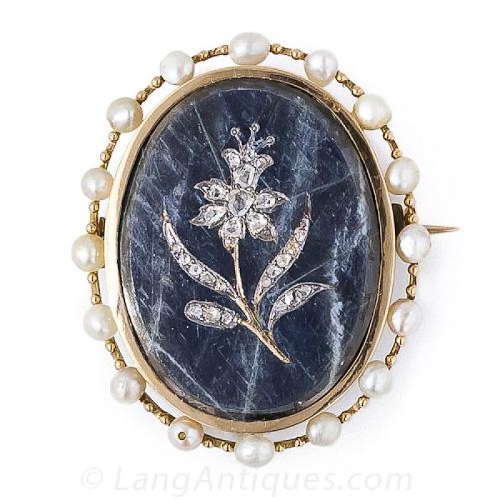 labradorite brooch