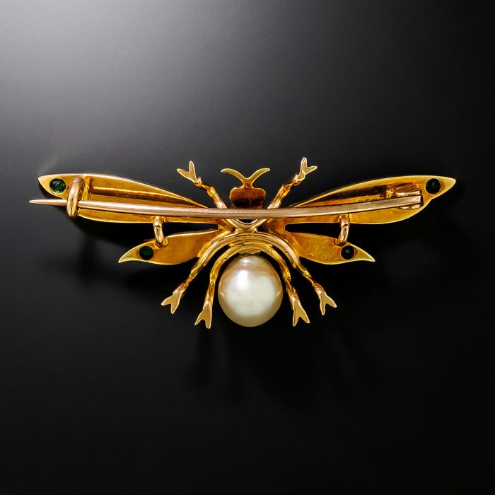 victorian bug brooch