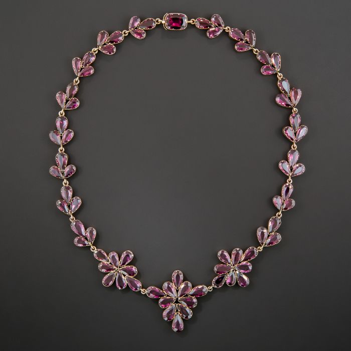 Victorian Rhodolite Garnet Necklace