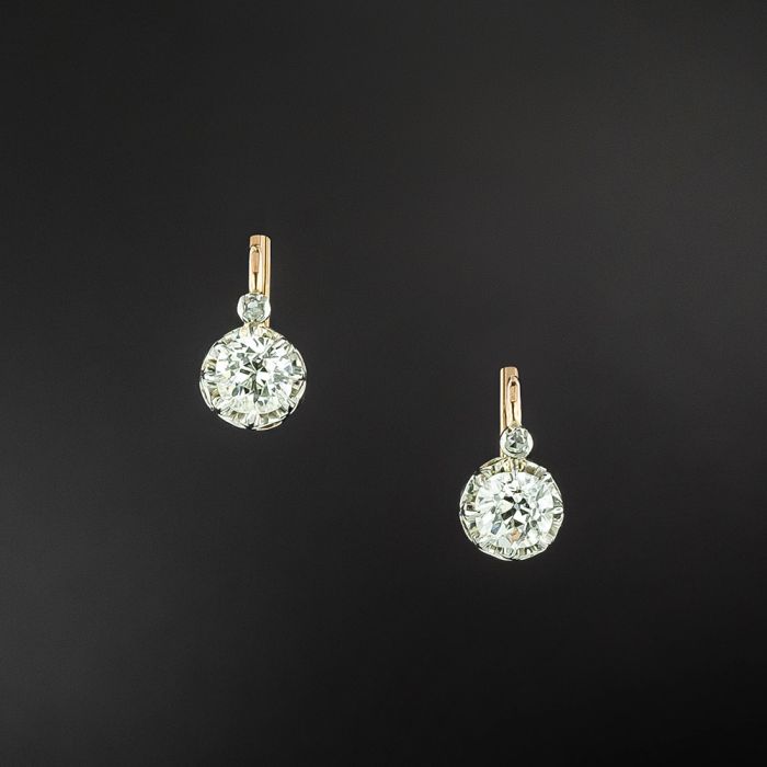dangle diamond earrings simple