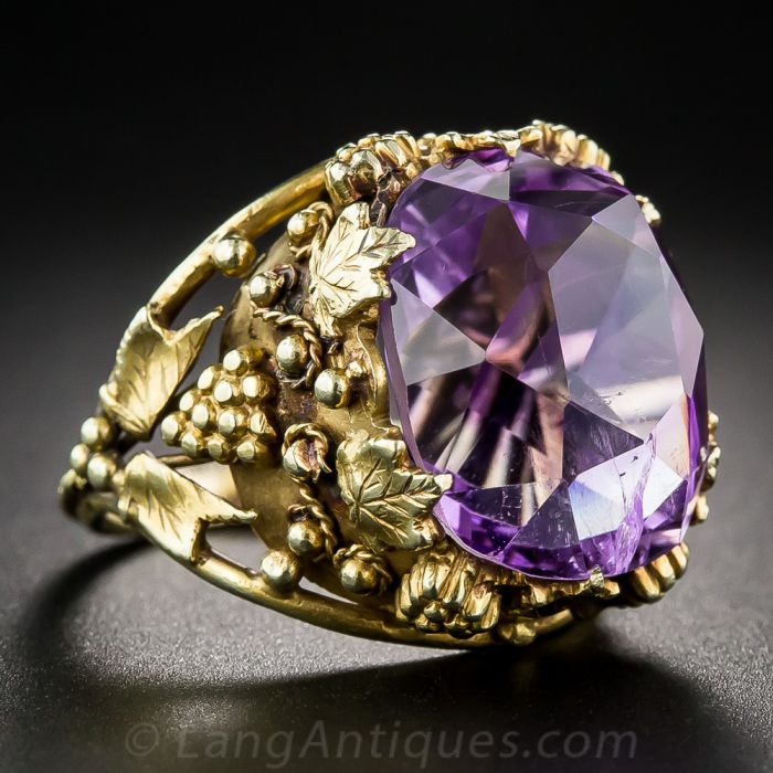 gold grapes ring