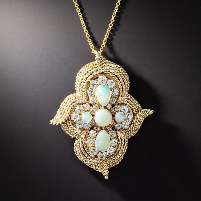 Antique opal pendant store