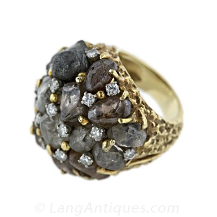 rough diamond ring